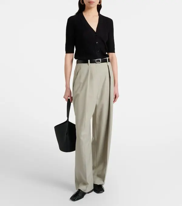 JOSEPH Sens Silk And Cotton Cardigan - Black