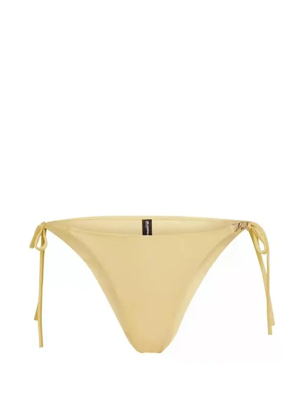 Karl Lagerfeld Side-tie Bikini Bottom - Yellow