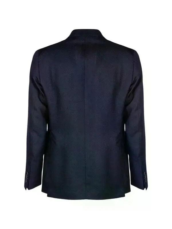 Tagliatore Virgin Wool Blazer - Blue