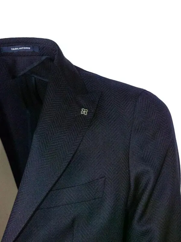 Tagliatore Virgin Wool Blazer - Blue