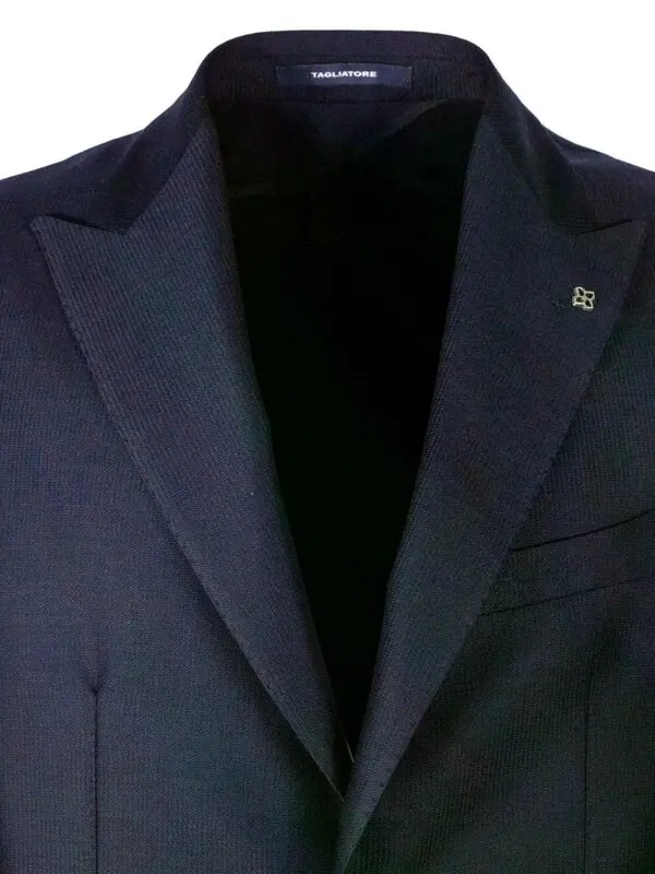 Tagliatore Single-breasted Blazer - Blue