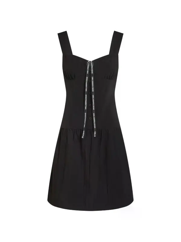 Karl Lagerfeld Logo-detail Mini Dress - Black
