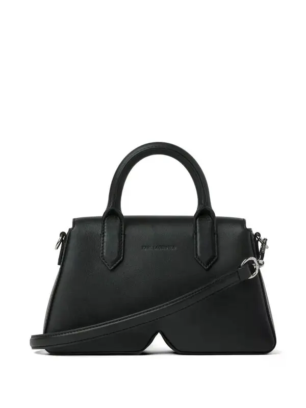 Karl Lagerfeld Ikon K Leather Tote - Black
