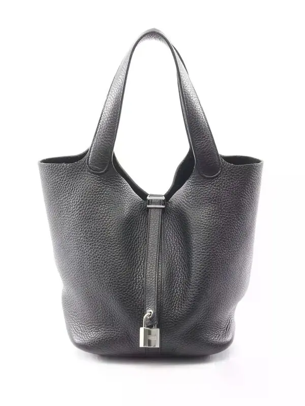 Hermès 2021 Clemence Picotin Lock Pm Handbag - Black