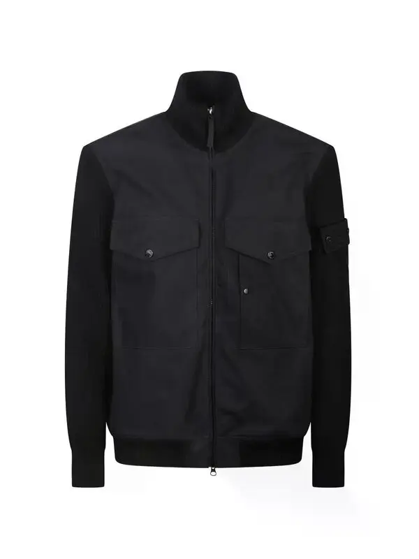 Stone Island Flap-pocket Panelled Jacket - Black