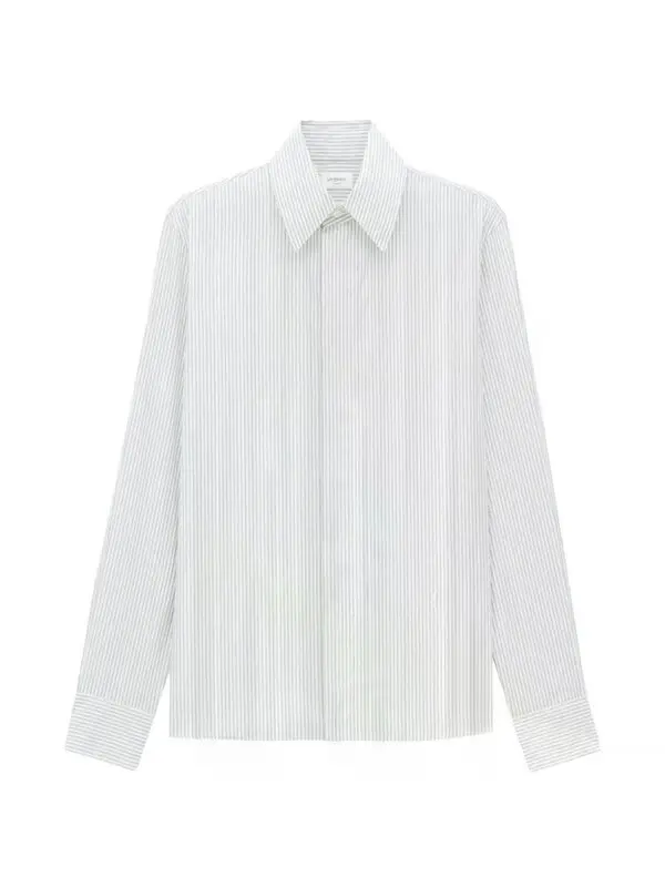 Saint Laurent Cassandre Pencil-stripe Shirt