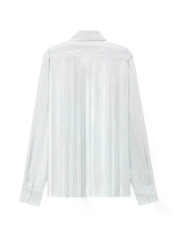 Saint Laurent Cassandre Pencil-stripe Shirt