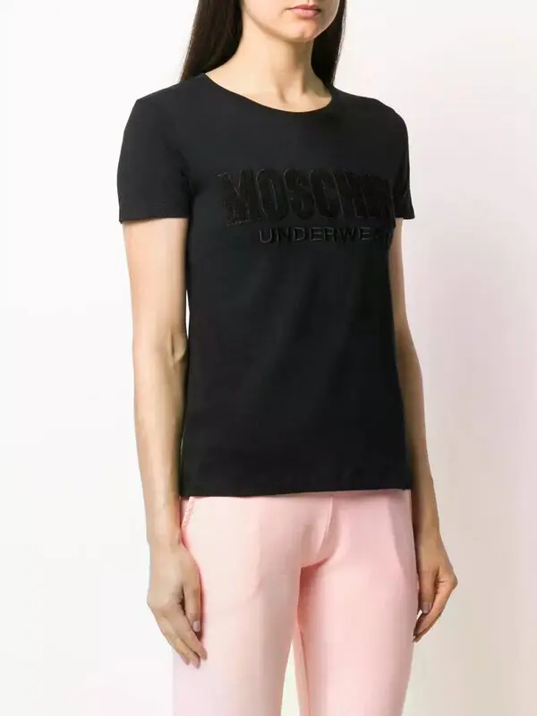 Moschino Logo Embroidered T-shirt