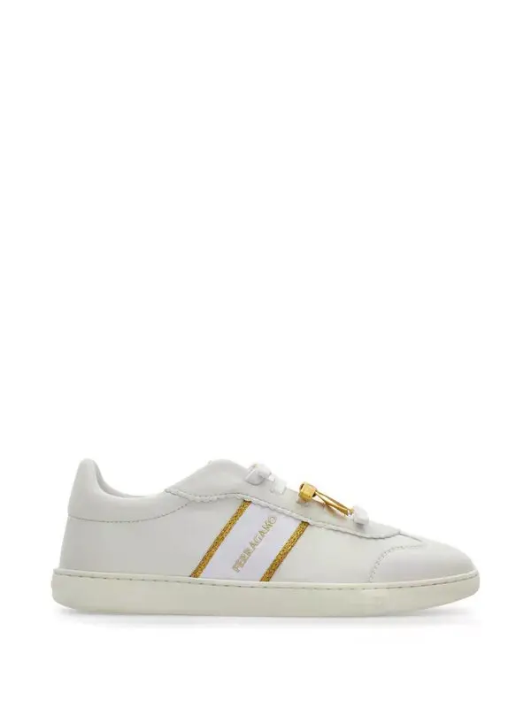 FERRAGAMO Sneaker With Bow Detailing - White
