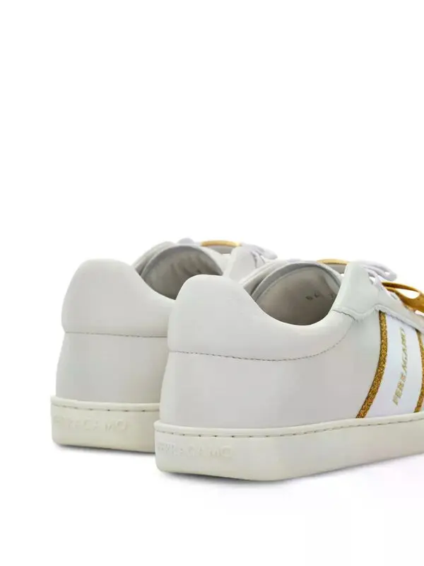 FERRAGAMO Sneaker With Bow Detailing - White