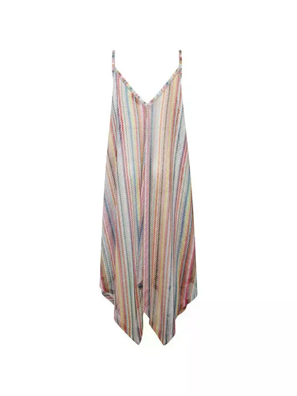 Missoni V-neck Zig-zag-pattern Dress