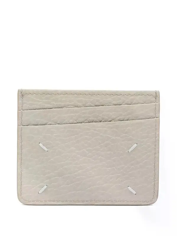MAISON MARGIELA Leather Card Holder - Neutrals
