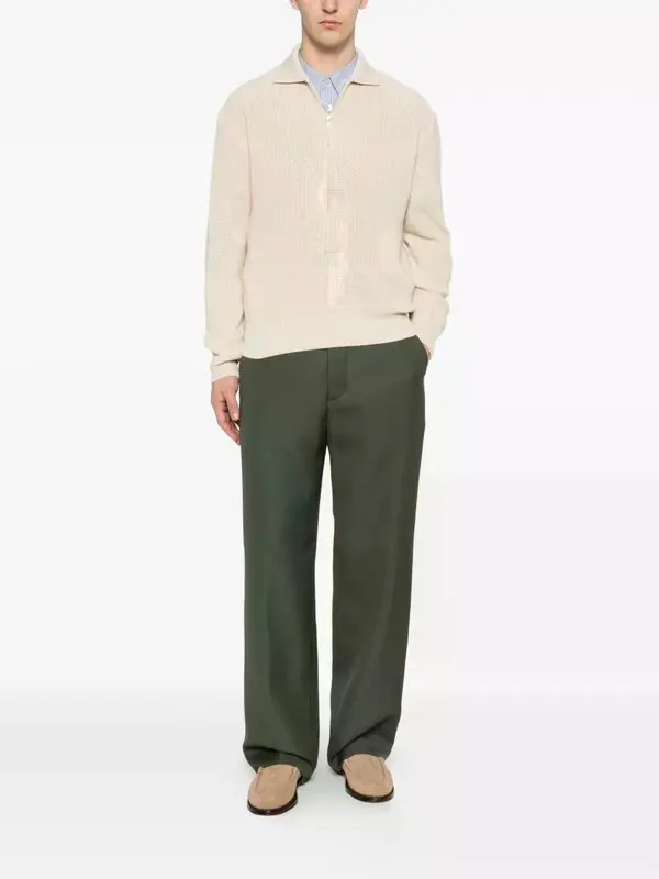 LARDINI Half-zip Polo Sweater