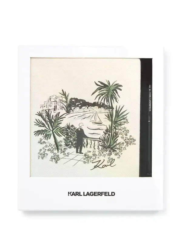 Karl Lagerfeld Villa La Vigie Notebook And Pen Two-pice Set