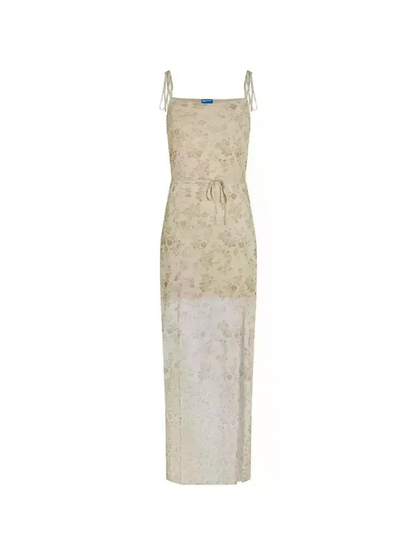 Karl Lagerfeld Floral Maxi Dress - Neutrals