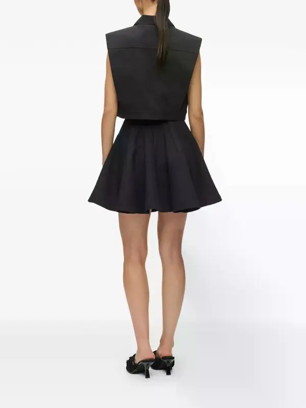 Karl Lagerfeld Mini Logo-detail Pleated Skirt