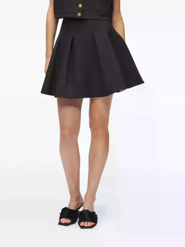 Karl Lagerfeld Mini Logo-detail Pleated Skirt