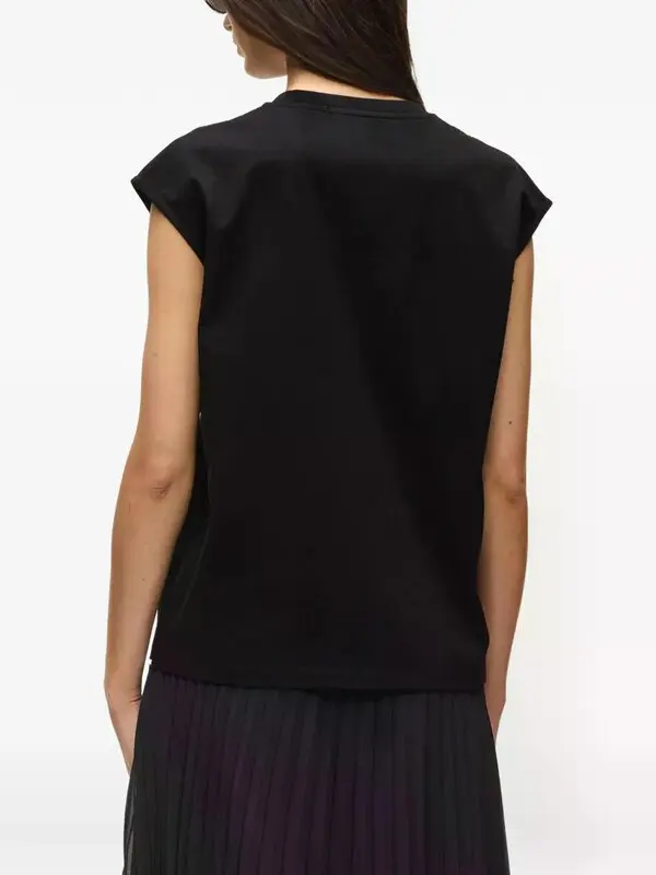 Karl Lagerfeld Signature-hem Tank Top - Black