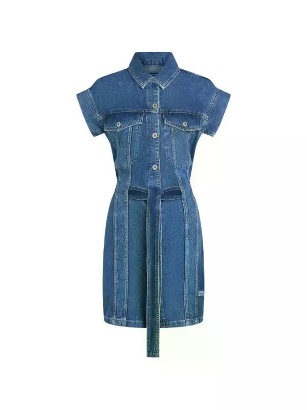 Karl Lagerfeld Belted Mini Dress