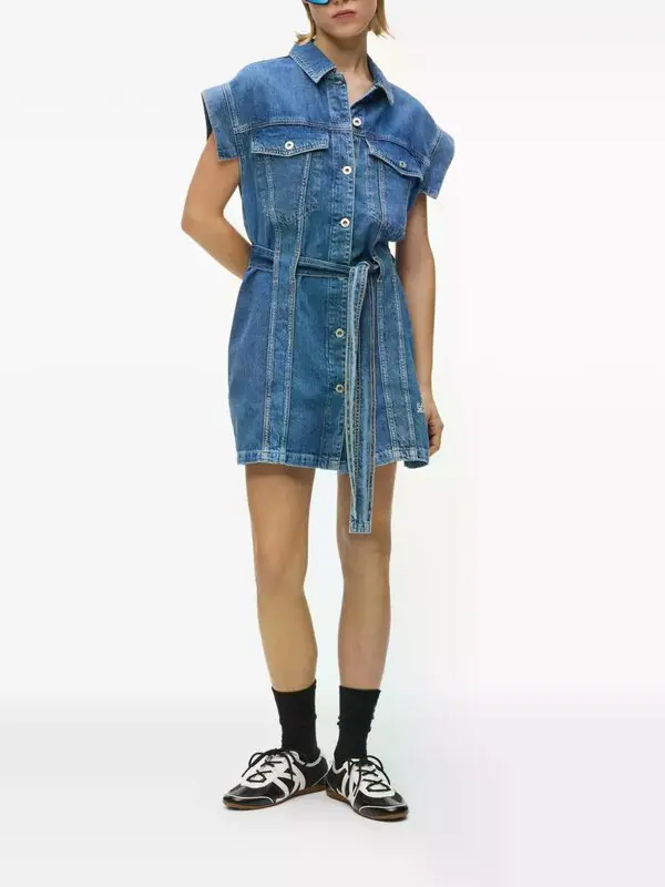 Karl Lagerfeld Belted Mini Dress