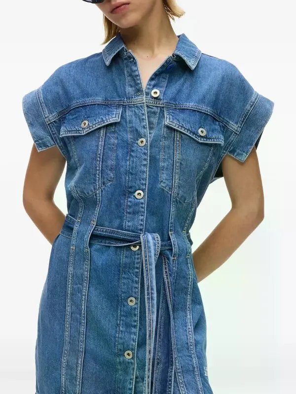 Karl Lagerfeld Belted Mini Dress