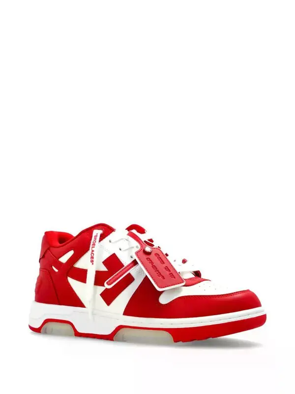 Off-White Out Of Office Arrow-detail Sneakers - Red