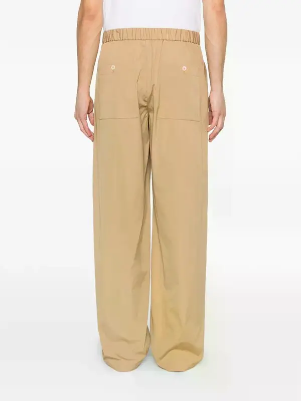 JIL SANDER Drawstring Straight Trousers - Neutrals