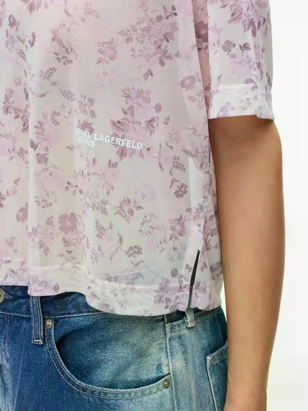Karl Lagerfeld Floral-print T-shirt