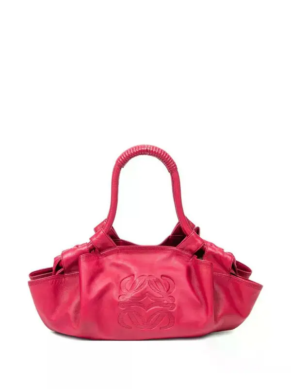 Loewe Embossed Leather Handbag