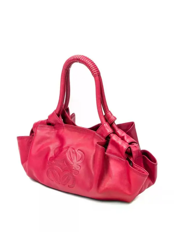 Loewe Embossed Leather Handbag