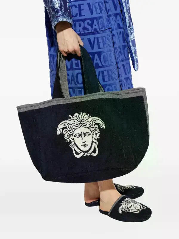 Versace Medusa Head Beach Tote