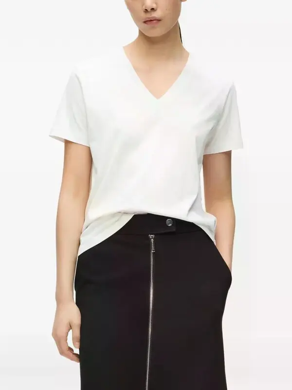 Karl Lagerfeld V-neck T-shirt - White