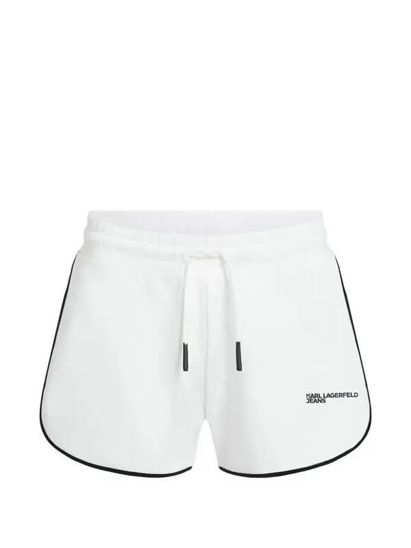 Karl Lagerfeld Logo-detail Shorts - White