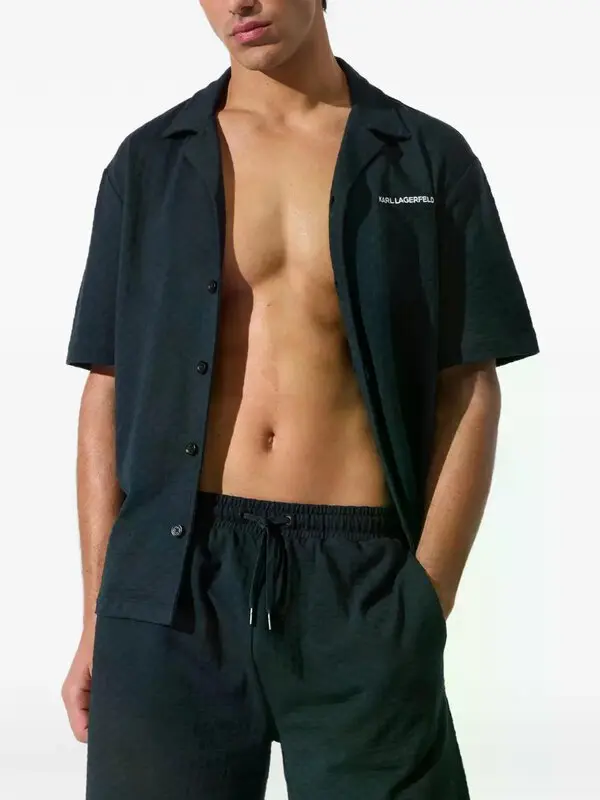 Karl Lagerfeld Logo-embroidered Track Shorts