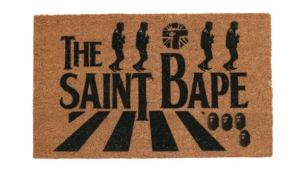 A BATHING APE X Saint Mxxxxxx Doormat - Brown