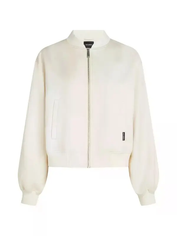 Karl Lagerfeld Côte D'azur Long-sleeve Bomber Jacket