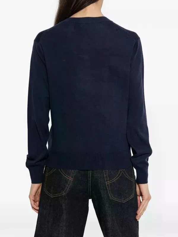 Kenzo Boke Flower Embroidered Cardigan