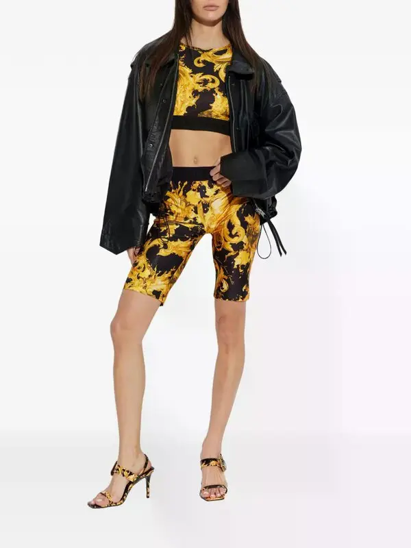 Versace Emily Patterned Sandals - Black