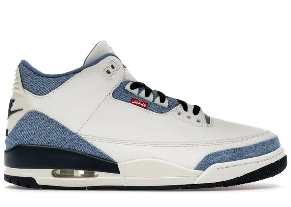 JORDAN 3 Retro Levi’s All Star Sneakers - Denim/sail/gym Red