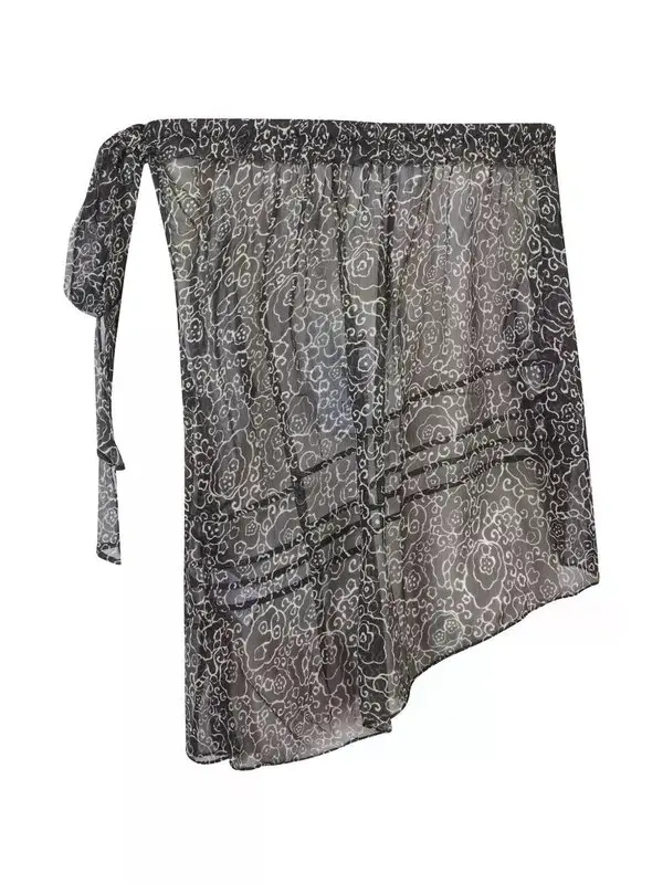MARANT ETOILE Asymmetrical-neck Floral Top