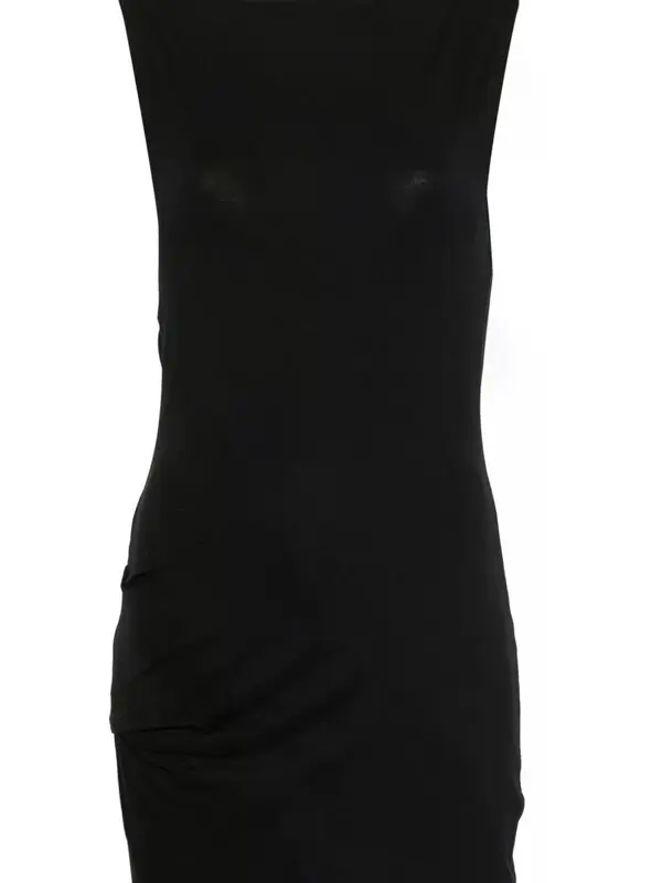 ENTIRE STUDIOS Draped Sleeveless Maxi Dress - Black