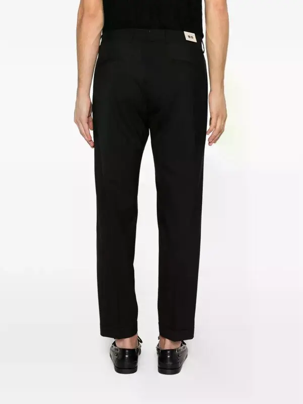 BRIGLIA 1949 Pleated Cuffed Trousers - Black