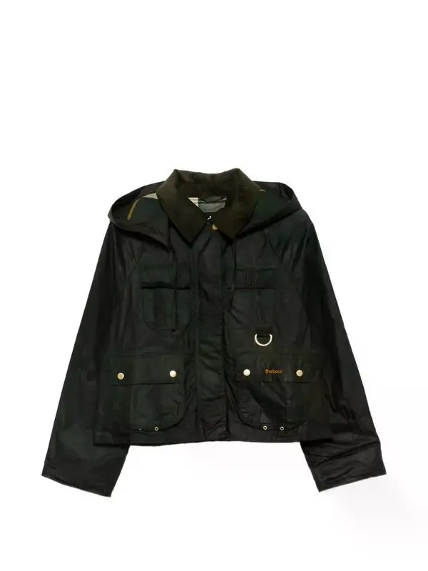 Barbour Liza Wax Zip-up Hooded Jacket