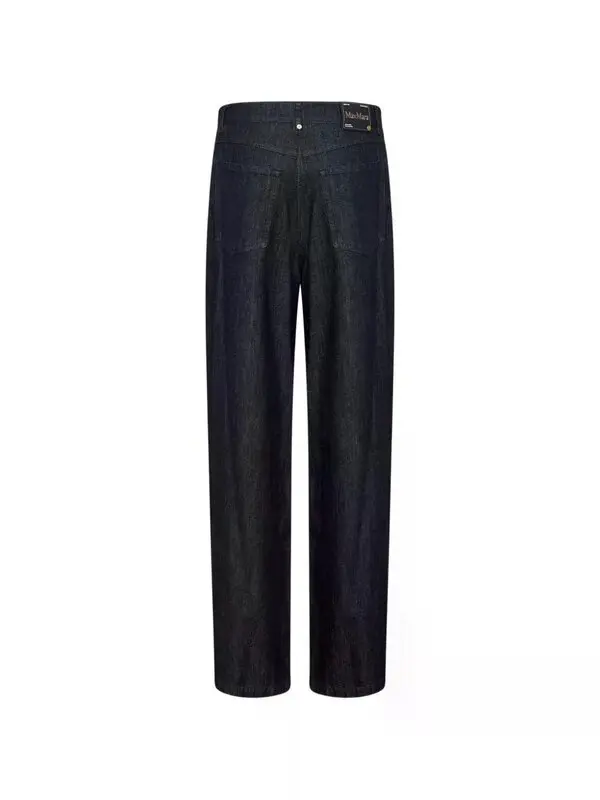 Max Mara Logo-patch Five-pocket Jeans