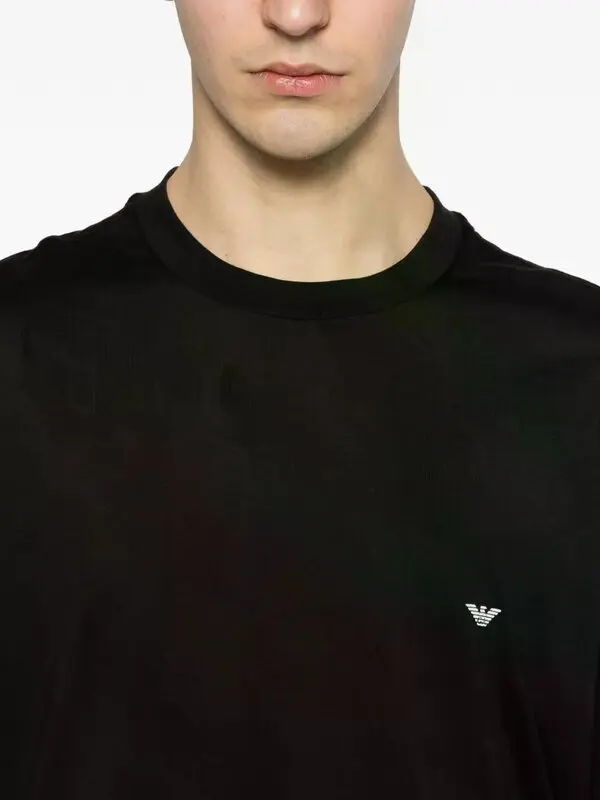 Emporio Armani Logo-print T-shirt - Black