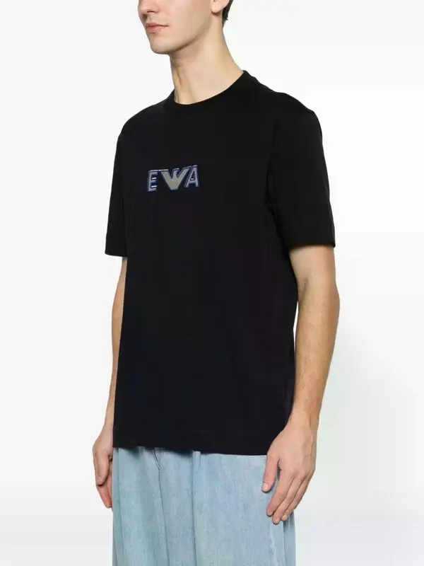 Emporio Armani Logo-embroidered T-shirt
