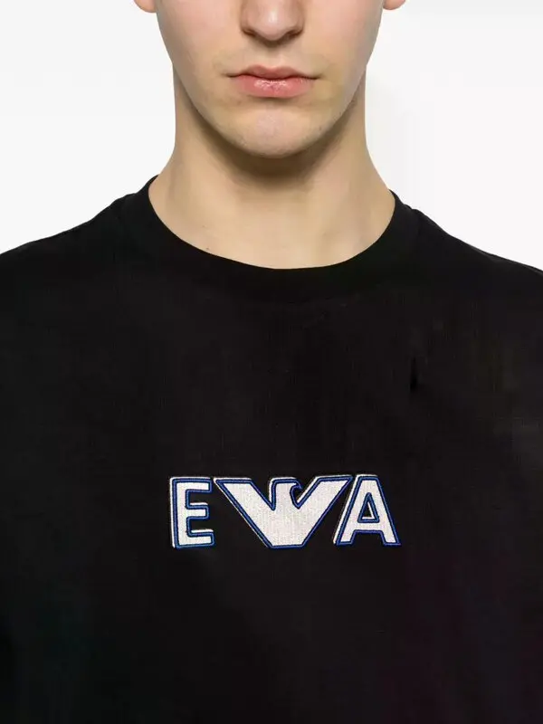 Emporio Armani Logo-embroidered T-shirt