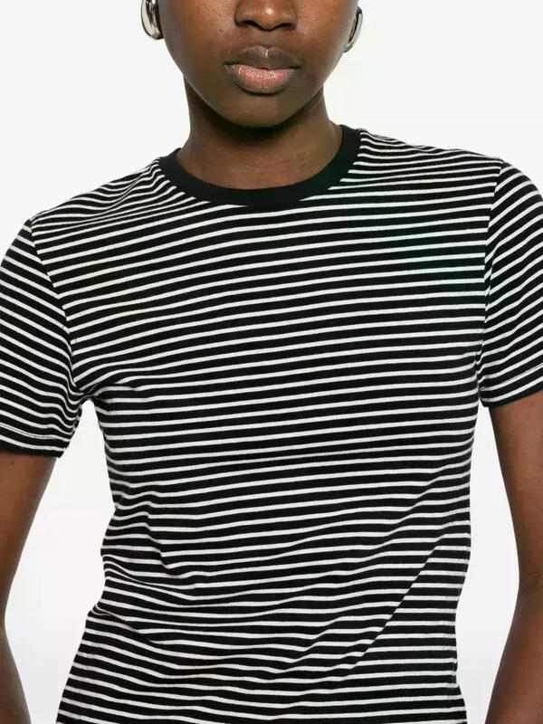 NILI LOTAN Striped T-shirt - Black