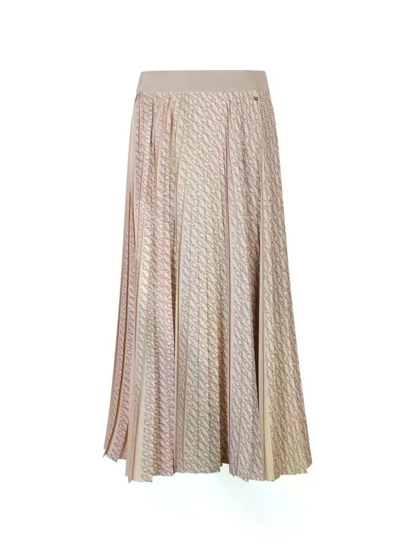 Herno Pleated Graphic Print Skirt