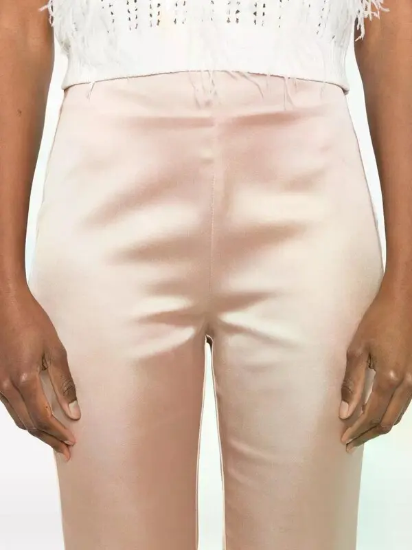 Pinko Pinolo Satin Flared Trousers - Pink